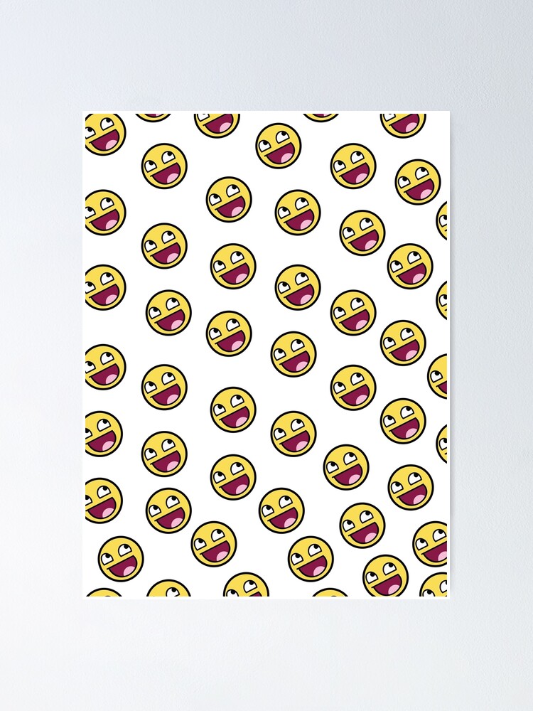 "Emoji Funny Laughing Face Cute Trendy Edgy Smiley" Poster by Plstkrnl ...