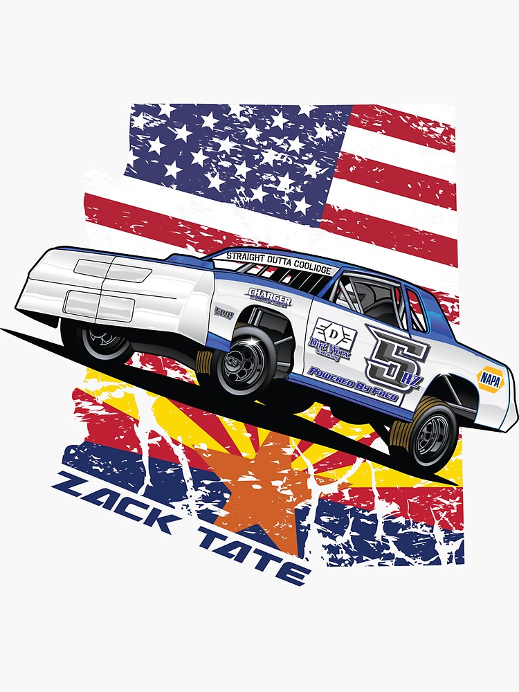 "Zack Tate Car Design" Sticker for Sale by FAM-Racing | Redbubble