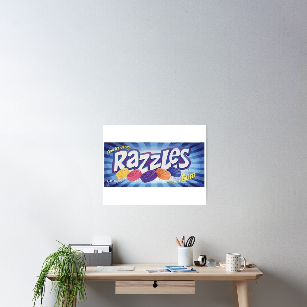 "Razzles Candy from 13 Going On 30" Poster by naddyicecreates | Redbubble
