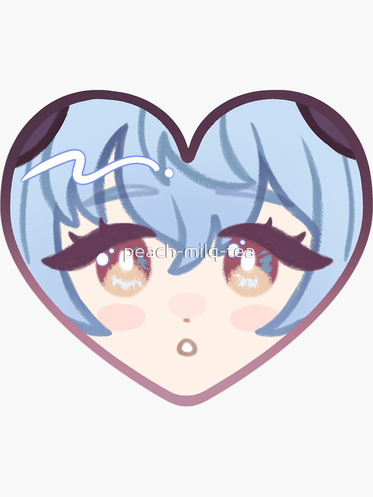 "Ganyu ♥ Genshin Impact Heart" Sticker for Sale by peach-milq-tea ...
