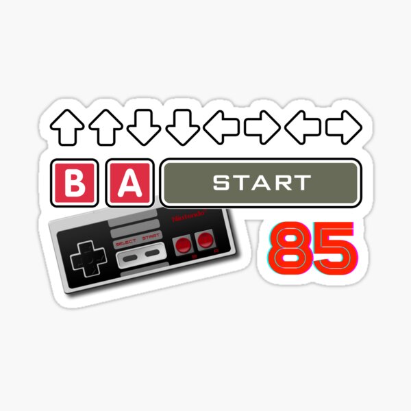 "Contra Cheat Code" Sticker for Sale by NDS-Merch | Redbubble