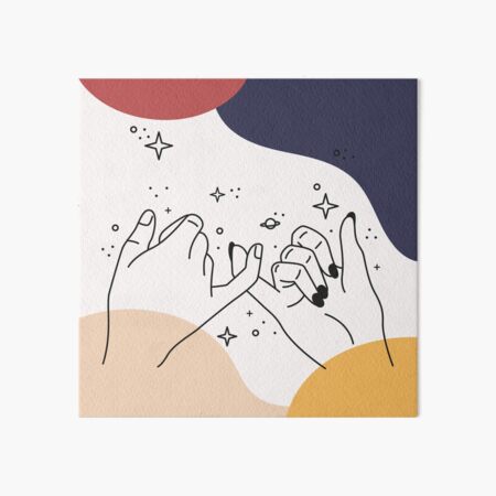 "Pinky Swear Art Print Pinky Promise Line Art Pinky Swear Print ...