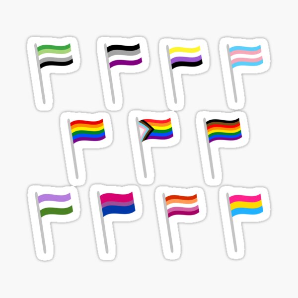 "LGBTQ+ Pride Flag Pack" Sticker for Sale by komerj | Redbubble