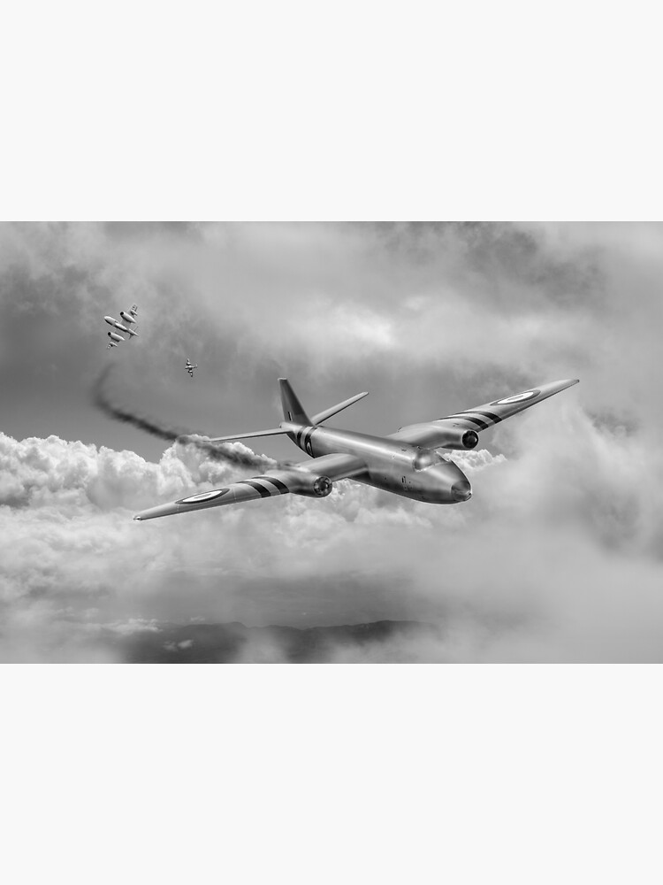 "Suez Canberra PR 7 Shoot down B&W version" Sticker by garyeason ...
