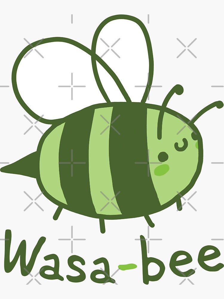 "Wasabee" Sticker for Sale by Nikamii | Redbubble