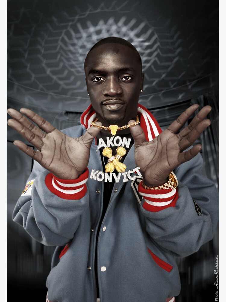 "Akon wallpaper" Sticker for Sale by Hotyyunie | Redbubble