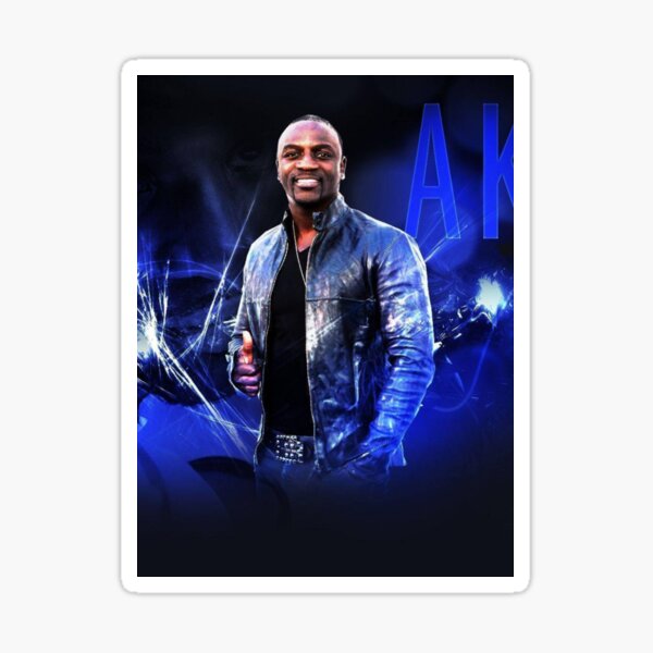 "Akon wallpaper" Sticker for Sale by Buijonena | Redbubble