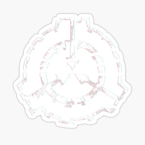 "SCP Foundation: Glitch Symbol" Sticker by Rebellion-10 | Redbubble