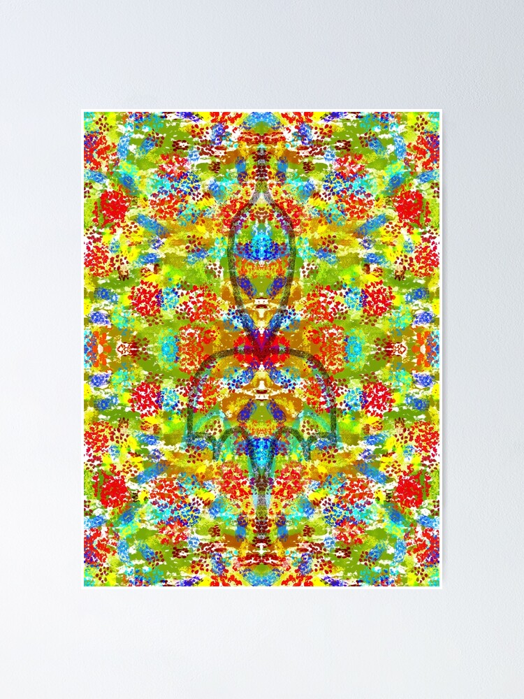 "Symmetrical Alien" Poster for Sale by mlindsay | Redbubble