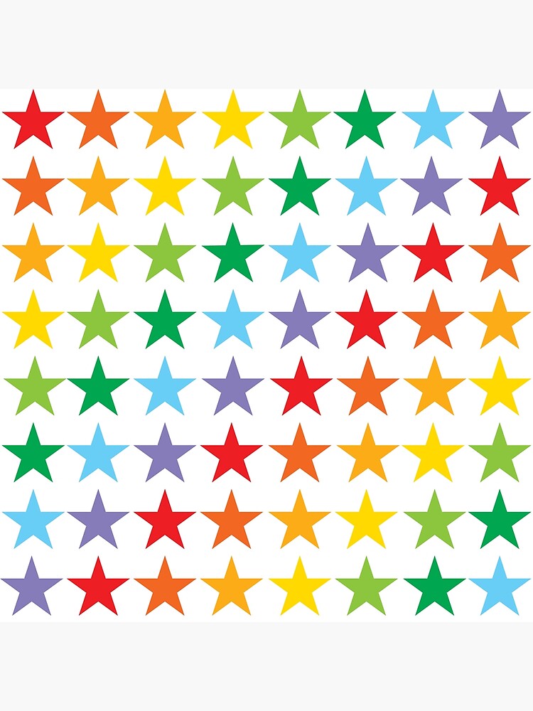 "Rainbow Star Print" Poster for Sale by Tao-of-Rainbows | Redbubble
