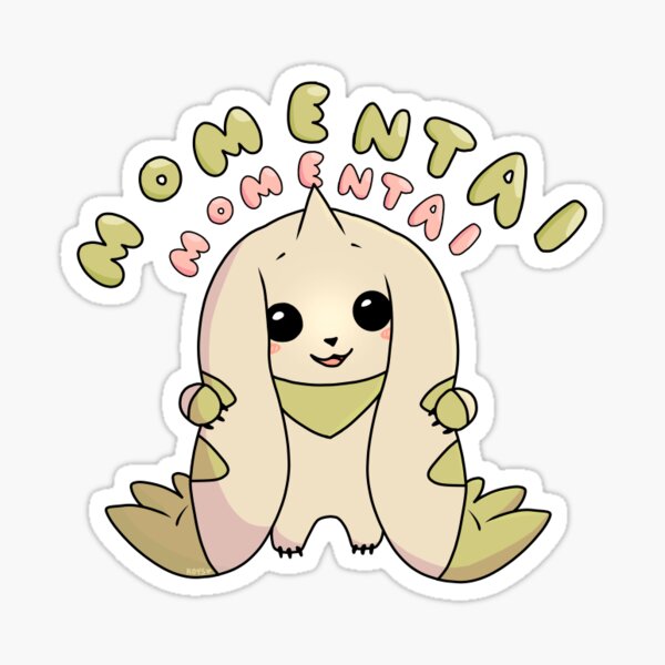 "Momentai~" Sticker for Sale by koys | Redbubble