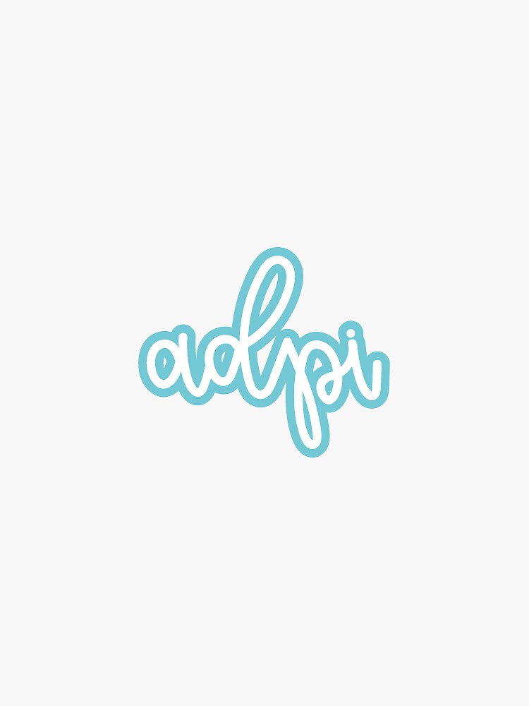 "ADPi" Sticker for Sale by calliains | Redbubble