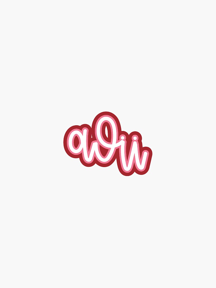 "AOII" Sticker for Sale by calliains | Redbubble