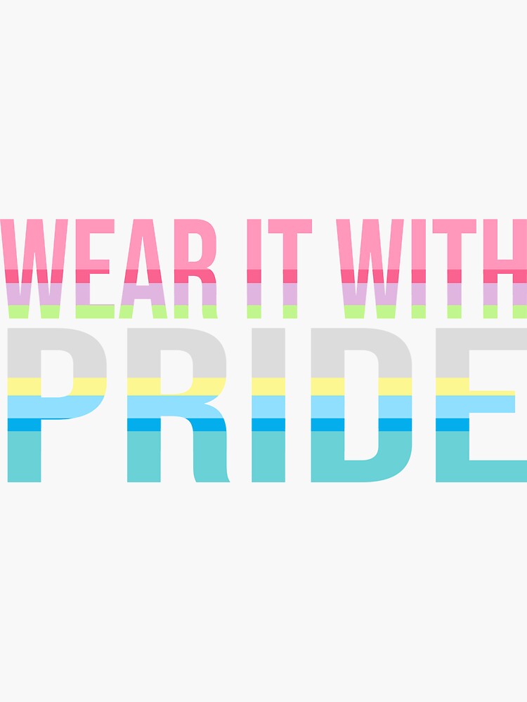 "Wear it With Pride - Gender Questioning Flag" Sticker for Sale by ...