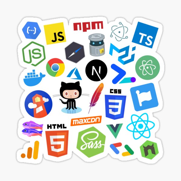 "Web Development Logo Collection" Sticker for Sale by ricerocca | Redbubble