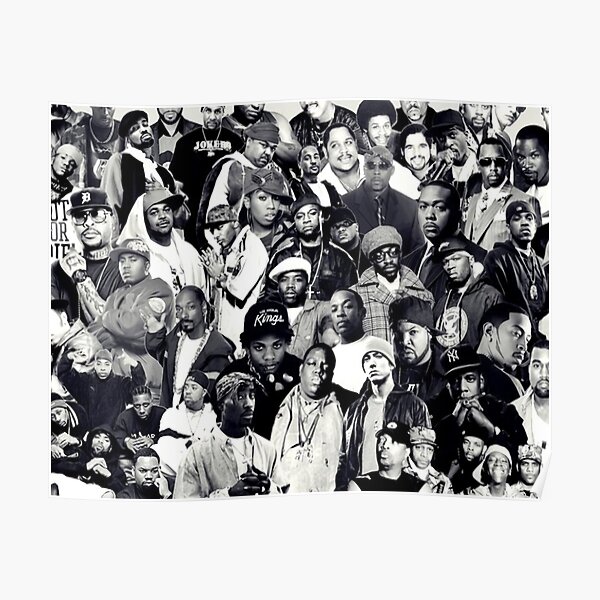 "rap collage" Poster for Sale by tanahsuci | Redbubble
