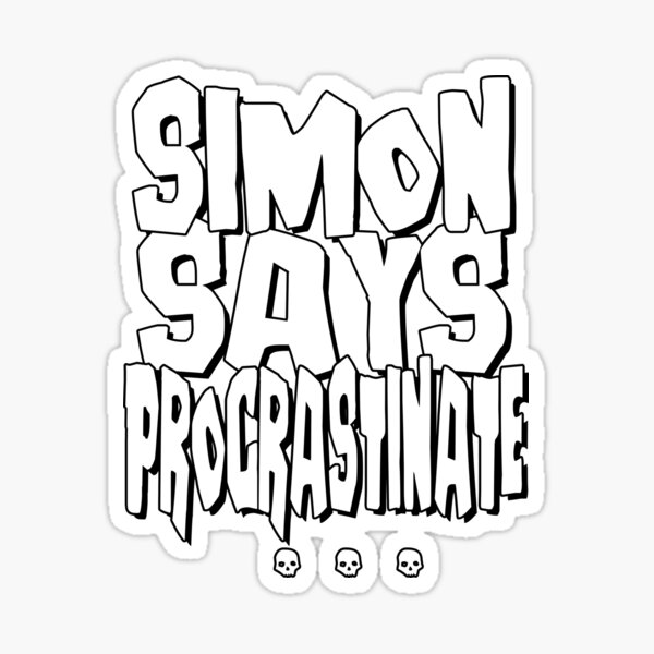 "Simon Says" Sticker for Sale by jeremyboland | Redbubble