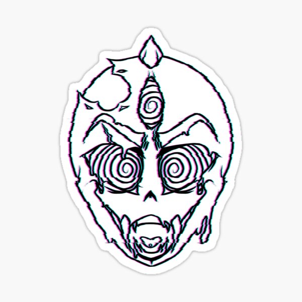 "Trippy Glitched Midnight Vision Logo" Sticker for Sale by VisioN-SanS ...