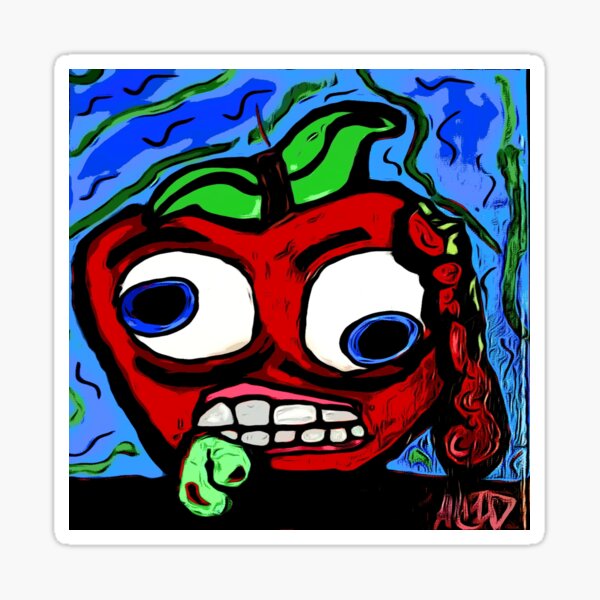 "Bad Apple" Sticker for Sale by ACidysfunction | Redbubble