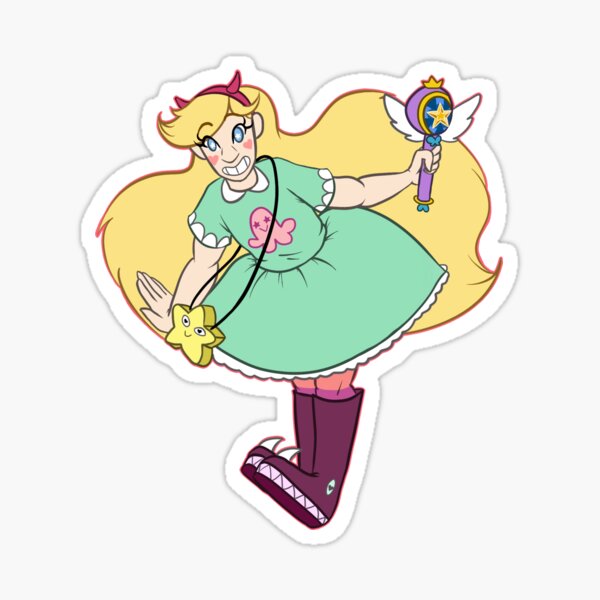 "Star Butterfly!" Sticker by tonguetiedart | Redbubble