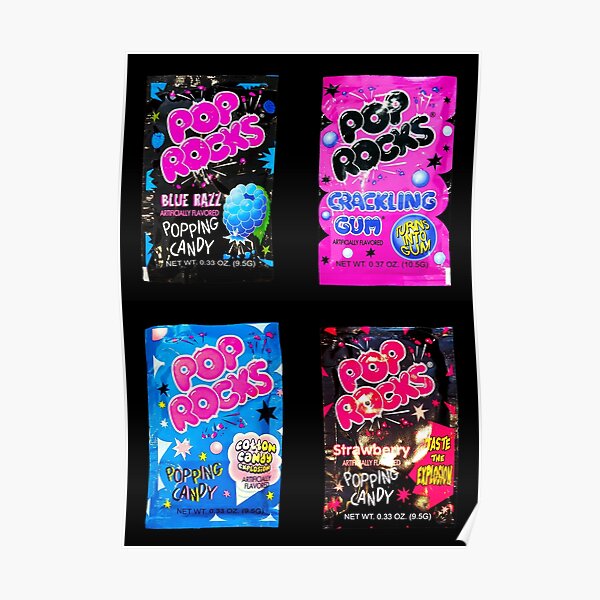 "Pop Rocks Flavors Pack" Poster for Sale by channel13 | Redbubble
