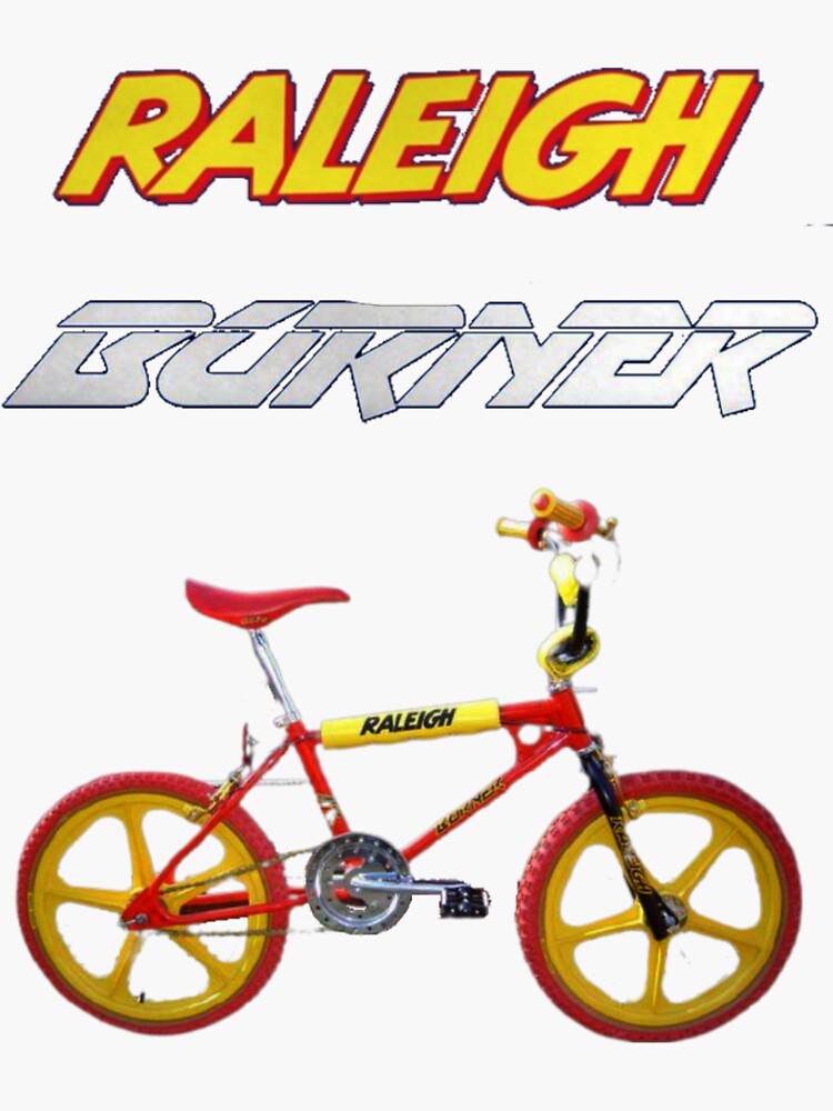 "Raleigh Burner Classic 80s Bmx" Sticker for Sale by Alastair42 | Redbubble