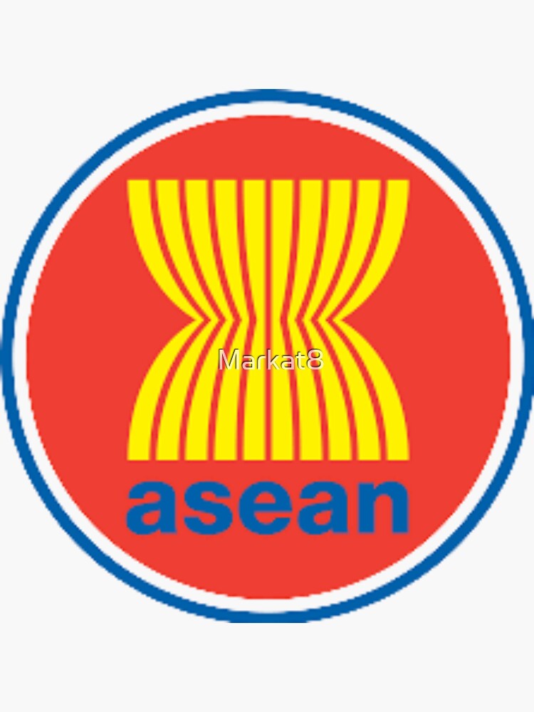 "ASEAN" Sticker for Sale by Markat8 | Redbubble