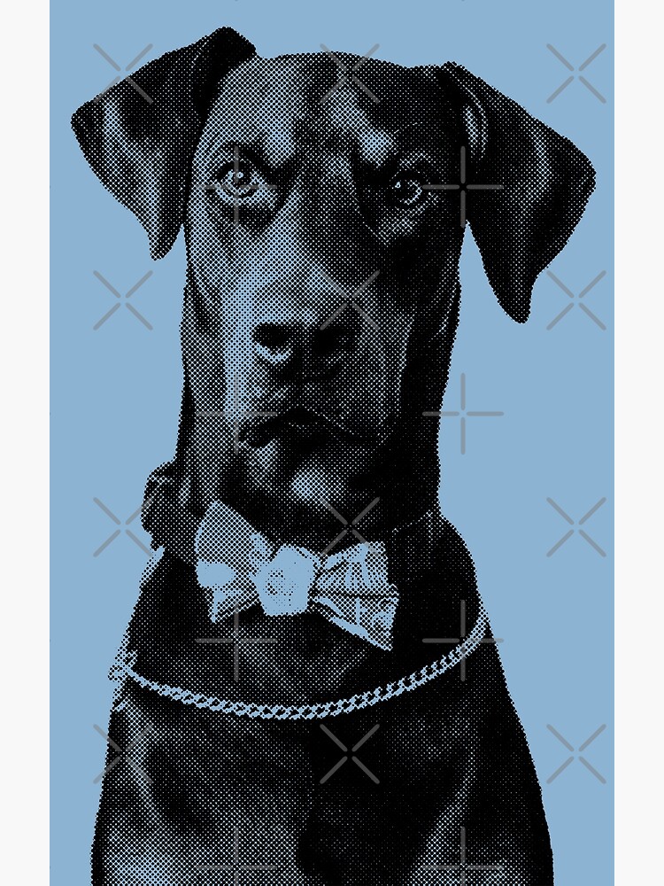 "Doberman Aesthetic Halftone Aesthetic" Poster by jiromie | Redbubble