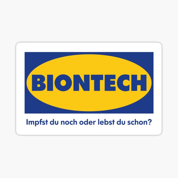 "Biontech Living" Sticker for Sale by Olliv4nder | Redbubble