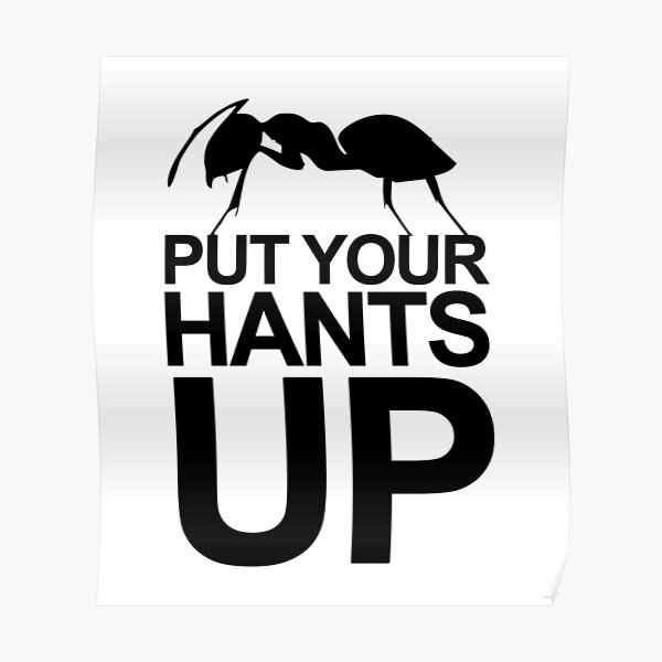 Poster « Fourmis Ibiza - design original en noir », par sweetbackstage ...