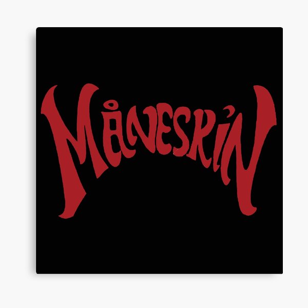 "Maneskin red logo" Canvas Print for Sale by Carmens-World | Redbubble