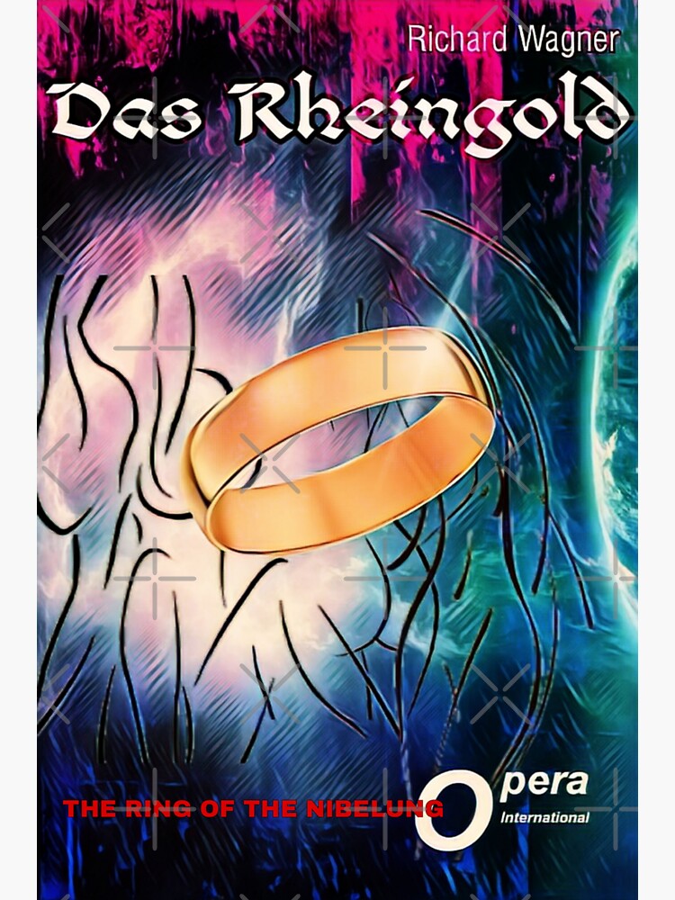 "THE RING CYCLE POSTER: DAS RHEINGOLD" Sticker for Sale by ...