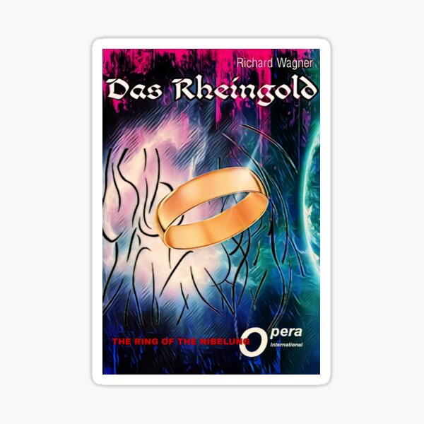 "THE RING CYCLE POSTER: DAS RHEINGOLD" Sticker for Sale by ...