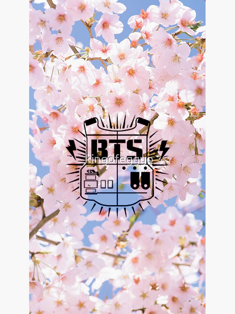 "BTS Aesthetic Logo" Sticker by kingofeggyo | Redbubble