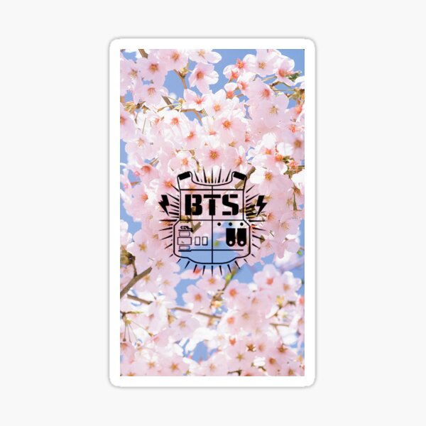 "BTS Aesthetic Logo" Sticker by kingofeggyo | Redbubble