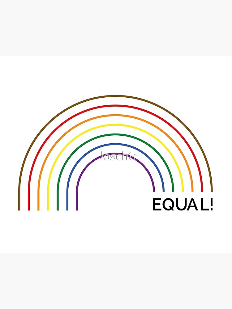 "equal rainbow lgtb" Poster by Joschtr | Redbubble