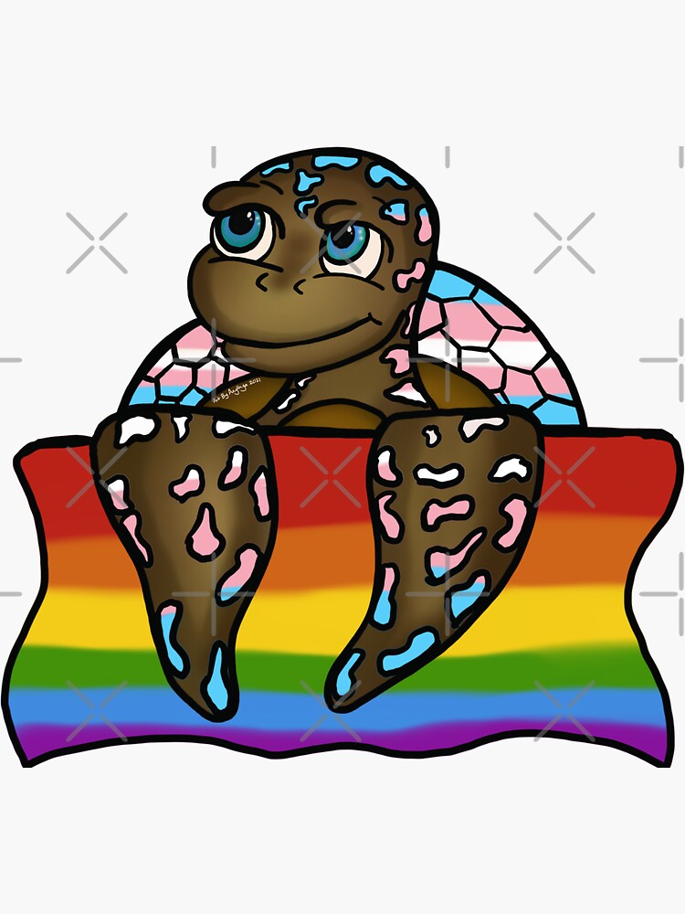 "Pride Turtles - Transgender" Sticker for Sale by Art-By-Anythya ...