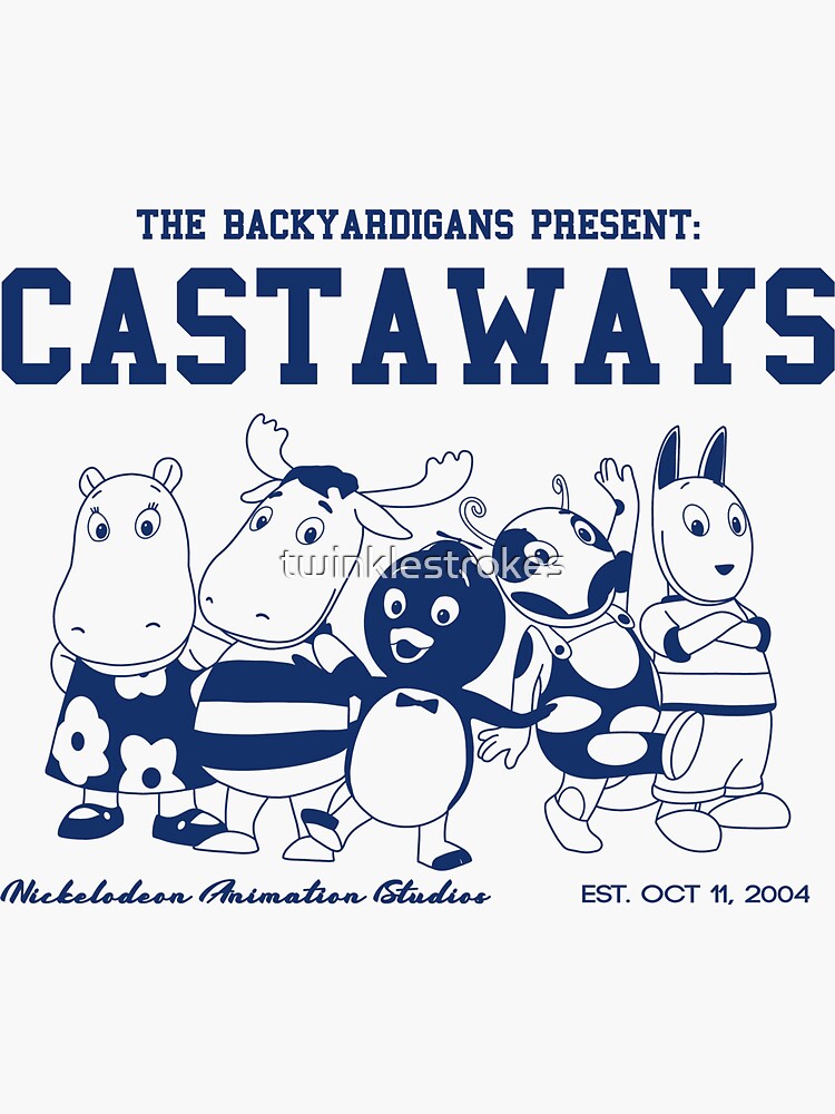 "Backyardigans Castaway" Sticker for Sale by twinklestrokes | Redbubble