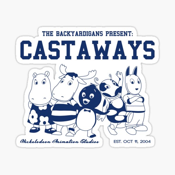 "Backyardigans Castaway" Sticker for Sale by twinklestrokes | Redbubble