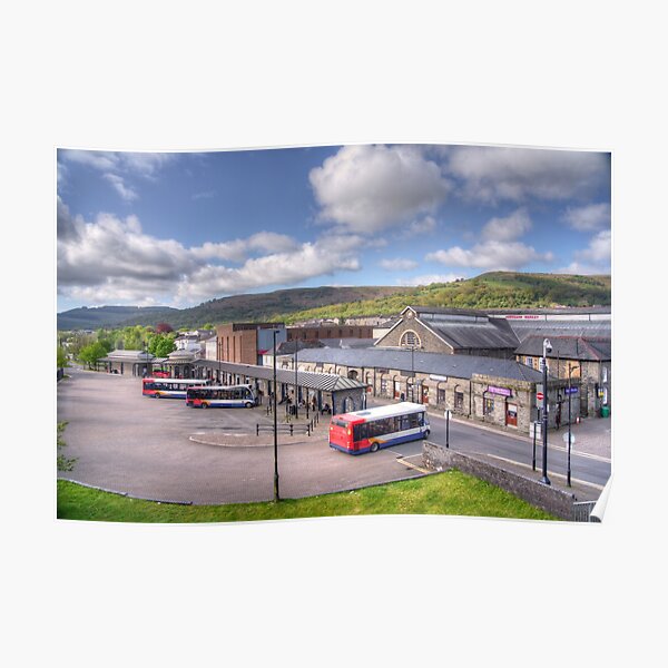 "Aberdare Market Hall and Bus Station " Poster for Sale by hawkie ...
