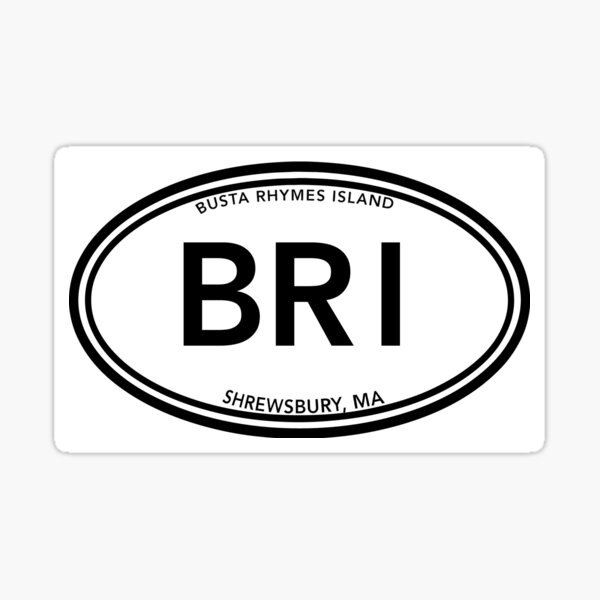"Busta Rhymes Island (BRI)" Sticker for Sale by bliporto | Redbubble