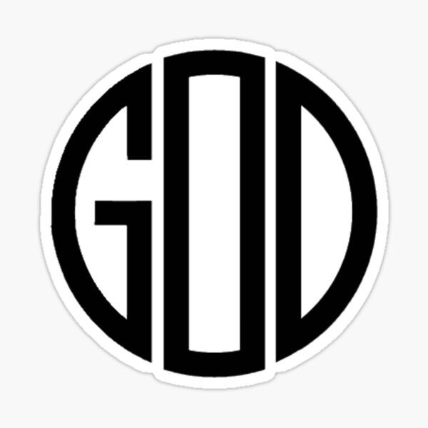 "God-all glory to God-monogram-circle pattern-God is all around us ...