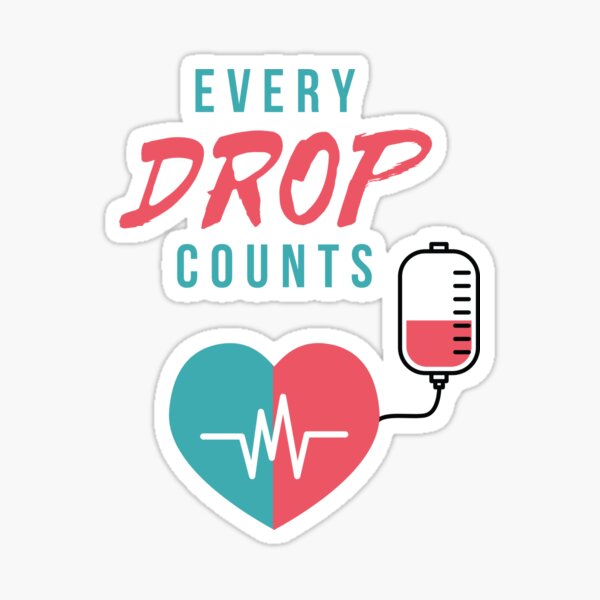 "Every drop counts" Sticker for Sale by boutiquette | Redbubble