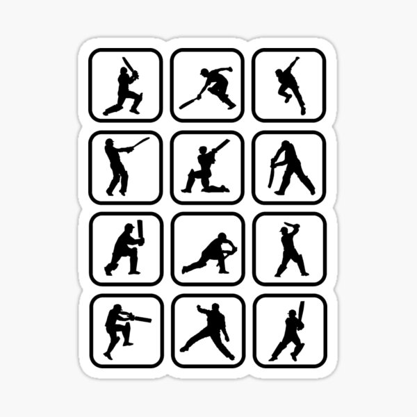 "Cricket Superhero Moves" Sticker for Sale by aktiveaddict | Redbubble
