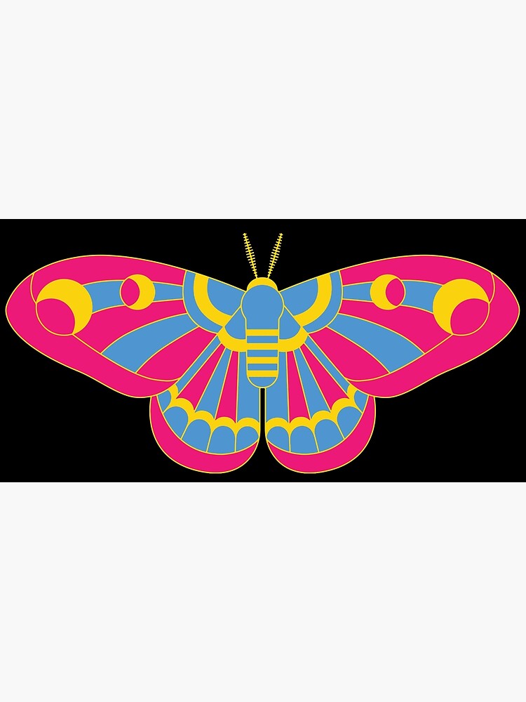 "Pan Pride Moth" Poster by zanecweber | Redbubble