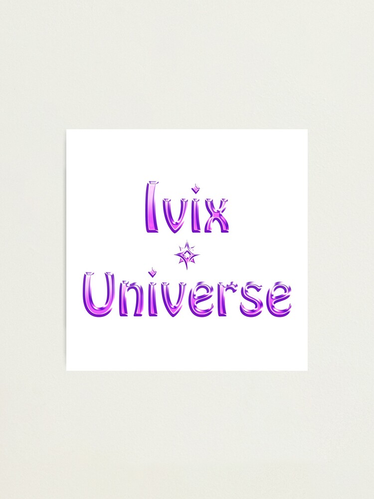 "Ivix Universe Logo" Photographic Print by EnderLunar | Redbubble