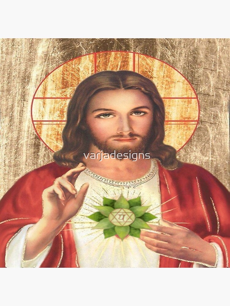 "Jesus Heart Chakra" Poster by varjadesigns | Redbubble