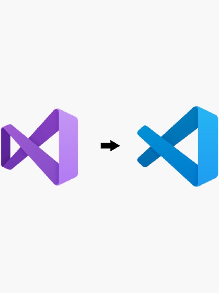 "Visual studio code" Sticker by rd-king | Redbubble