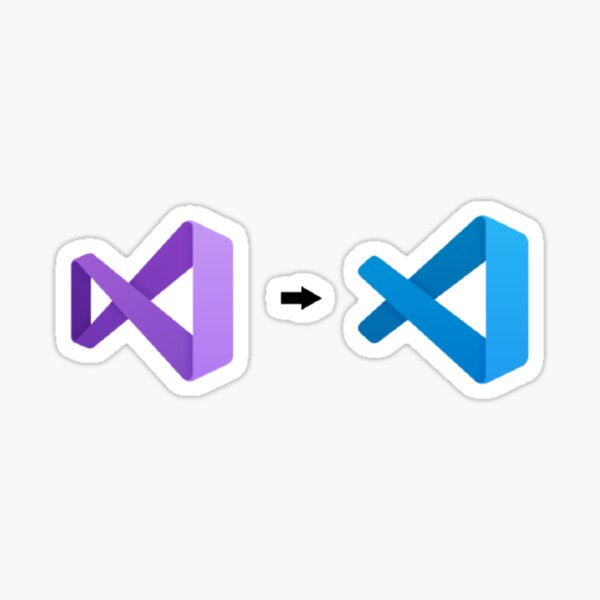 "Visual studio code" Sticker by rd-king | Redbubble