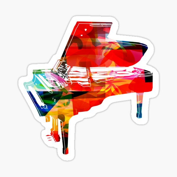 "Piano Colors Piano Sheet Music Piano" Sticker for Sale by mooon85 ...